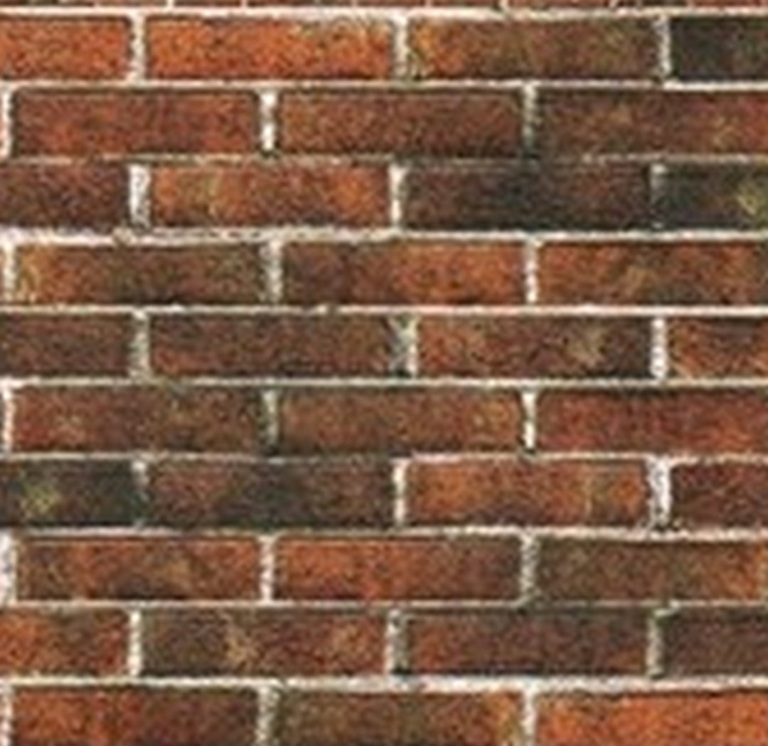 Dollhouse 1:24 Scale Antique Embossed Brick Wall Sheet - Etsy
