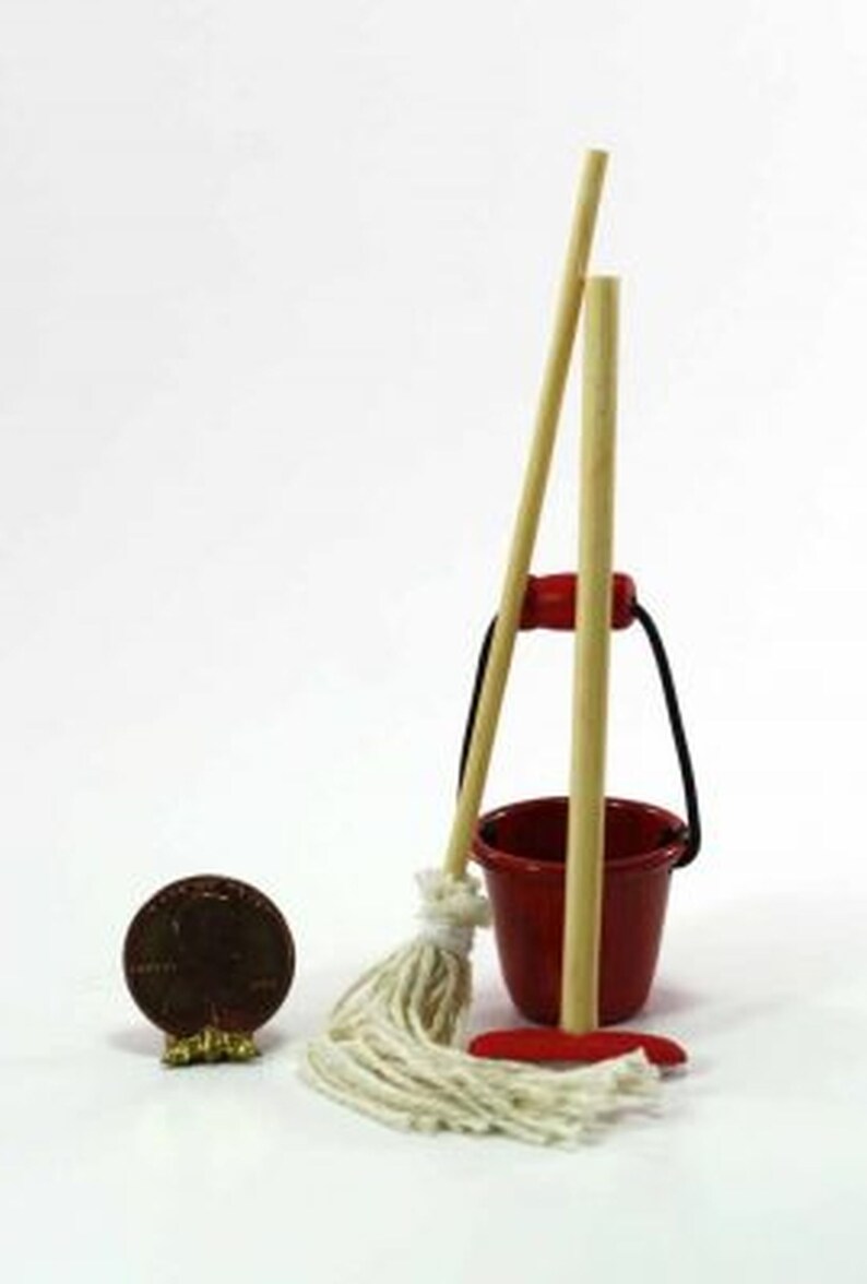 Dollhouse Miniature Cleaning Set by New Creations - Etsy