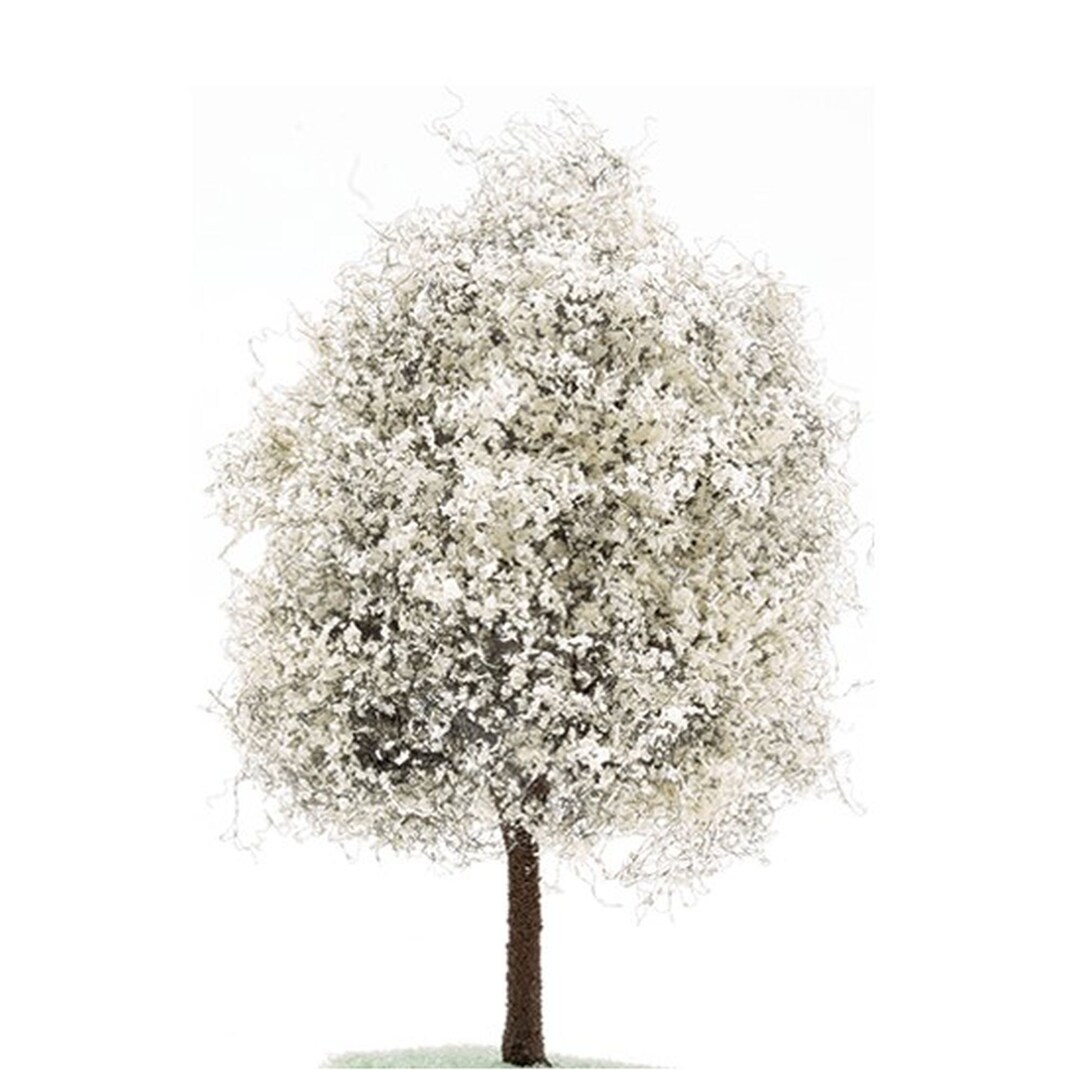 Dollhouse Miniature 6 in Tall White Dogwood Tree on Spike by Creative ...