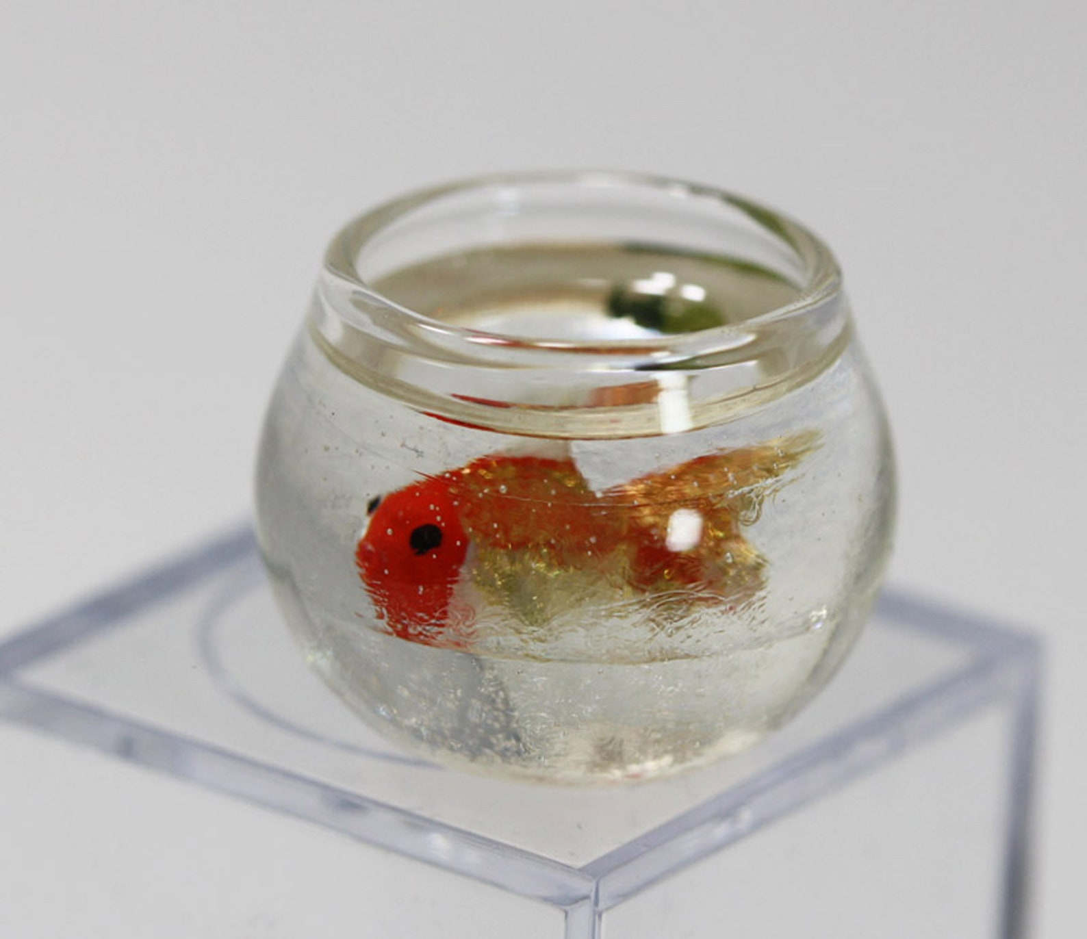 Fish Bowl With Orange Goldfish - Etsy