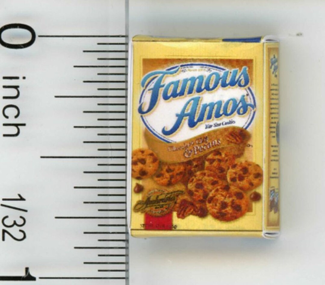 Dollhouse Miniature Box of Chocolate Chip Cookies by Cindi's Mini's - Etsy