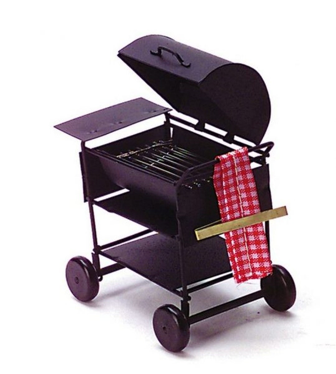 Dollhouse Miniature BBQ Grill With Towel by Town Square Miniatures - Etsy