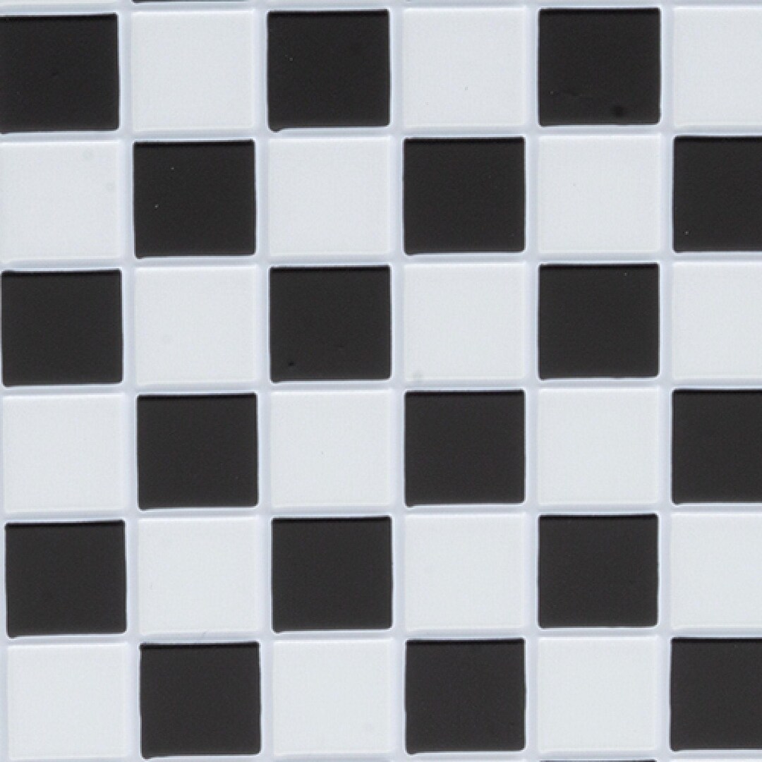 Dollhouse Miniature Black and White Tile Flooring - Etsy