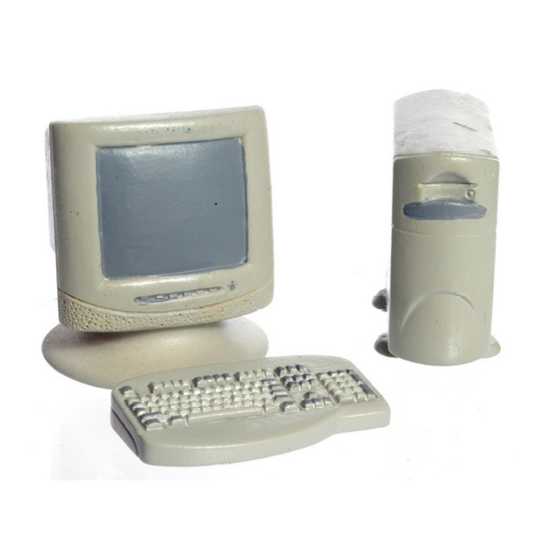 Dollhouse Miniature 3 Piece Computer Set by International Miniatures - Etsy