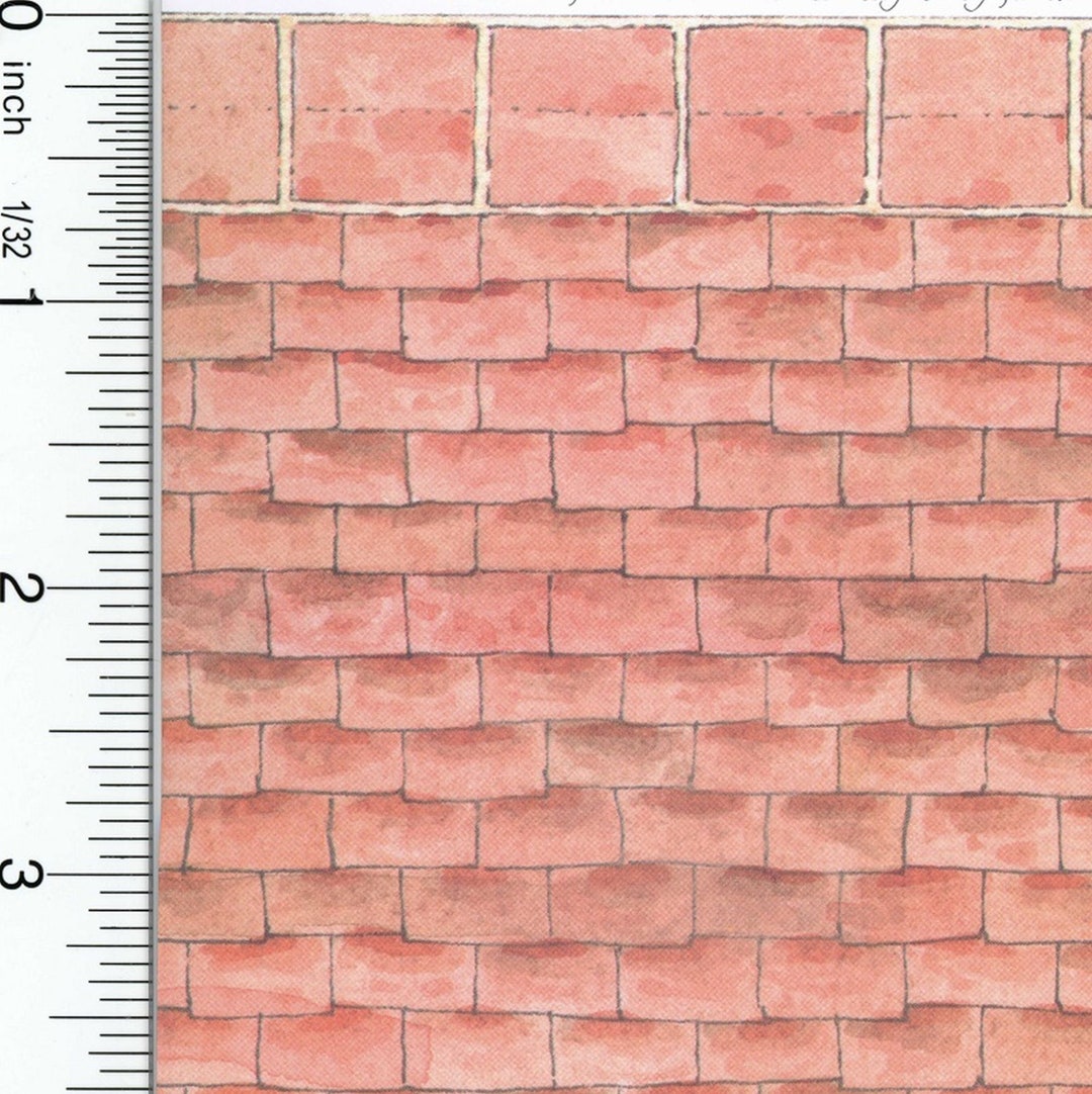 Dollhouse Wallpaper Georgian Roof Tiles by Jackson Miniatures - Etsy