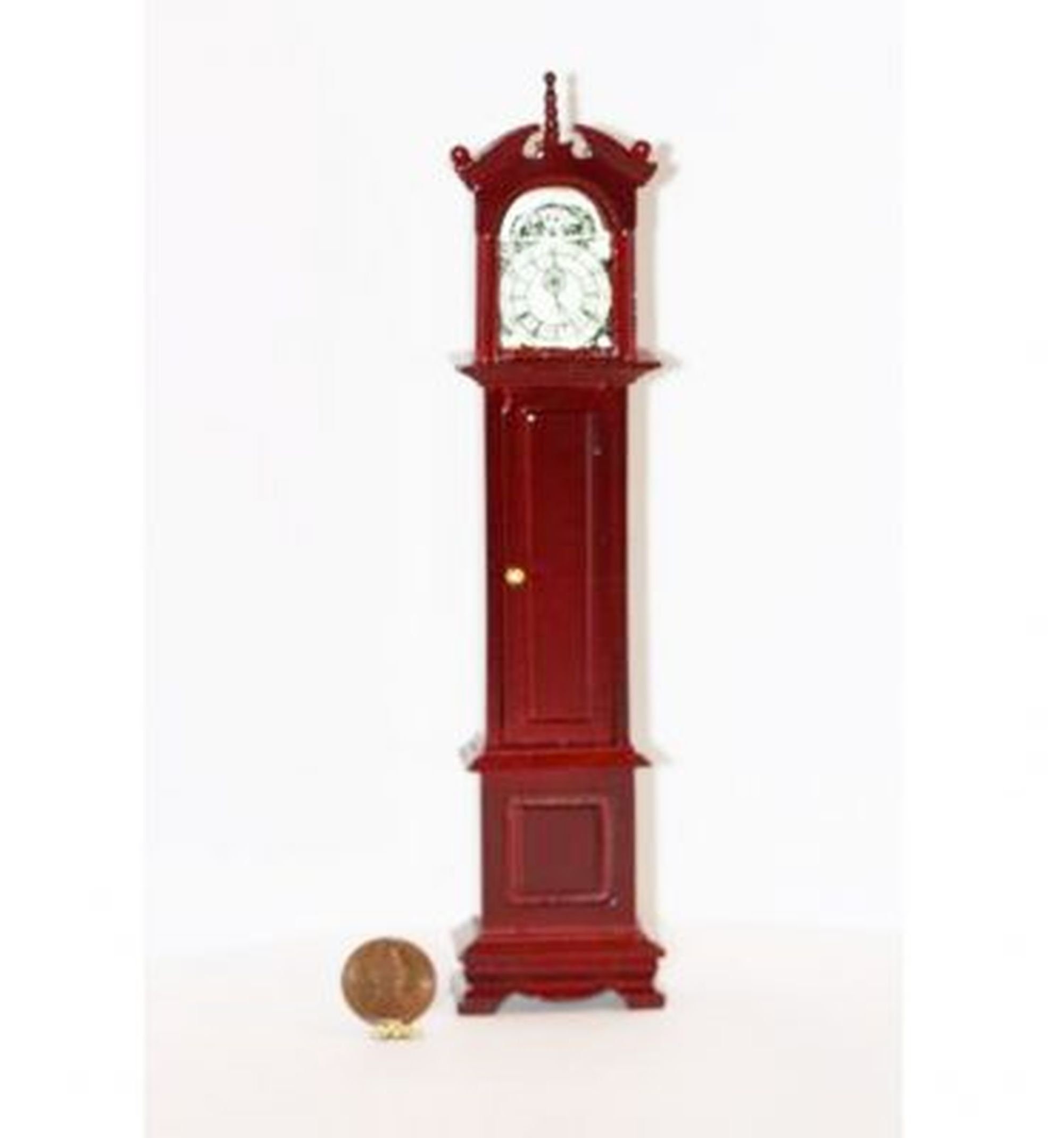 Dollhouse Miniature Grandfathers Clock in Cherry Wood - Etsy