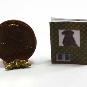 Dollhouse Miniature Puppy Dog Care Book - Etsy