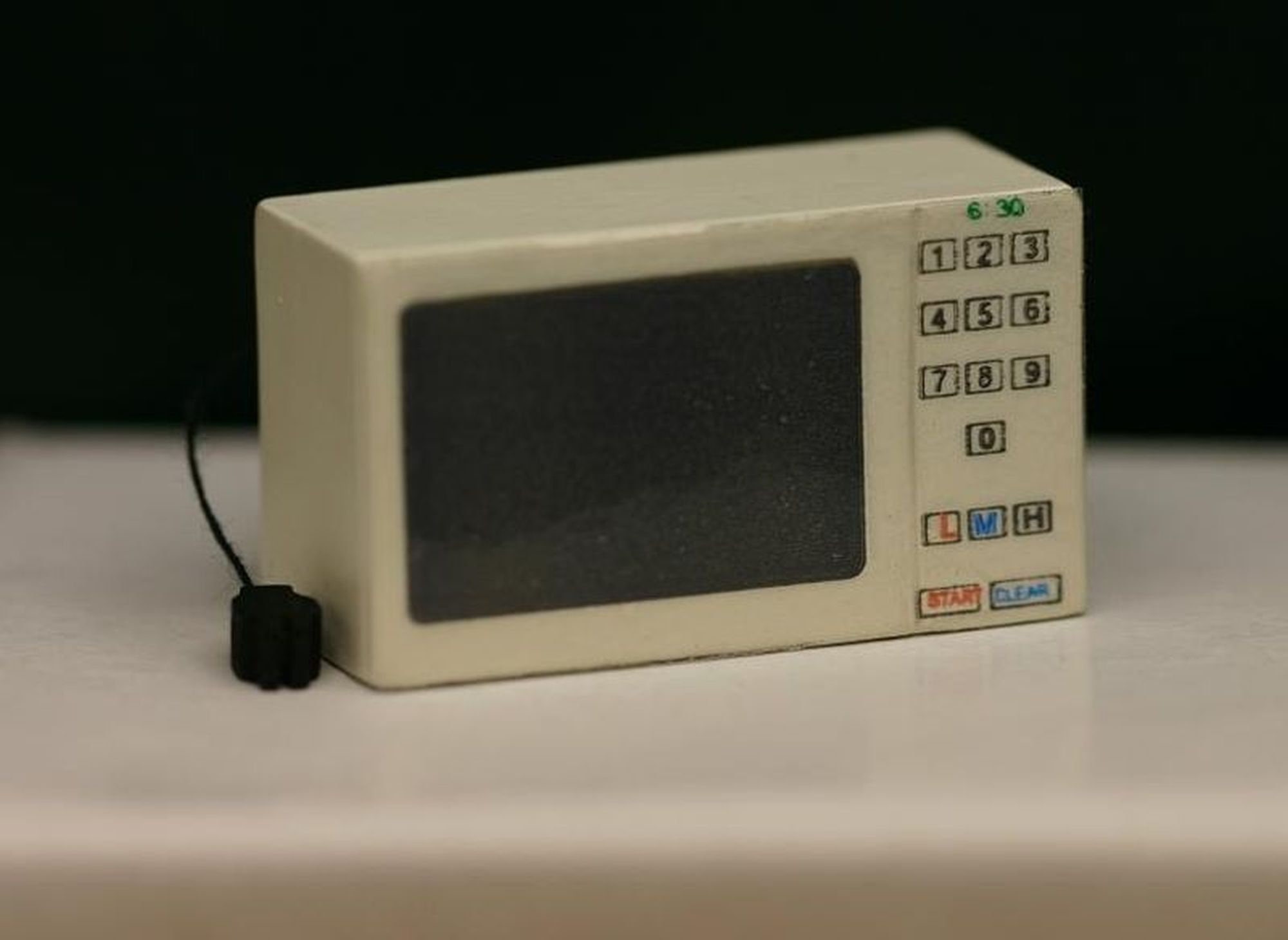 Dollhouse Miniature White Microwave Oven With Cord - Etsy