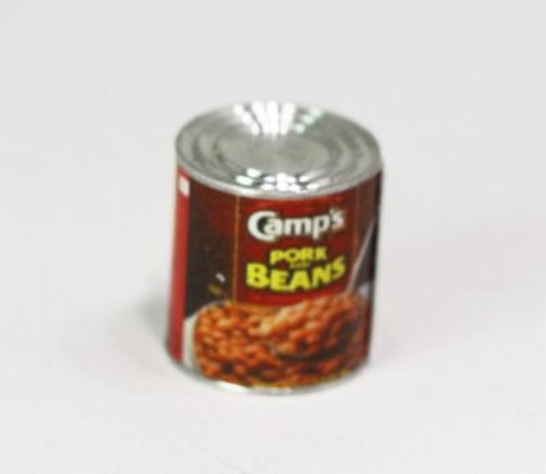 Dollhouse Miniature Can of Pork and Beans by Cindi's Mini's - Etsy