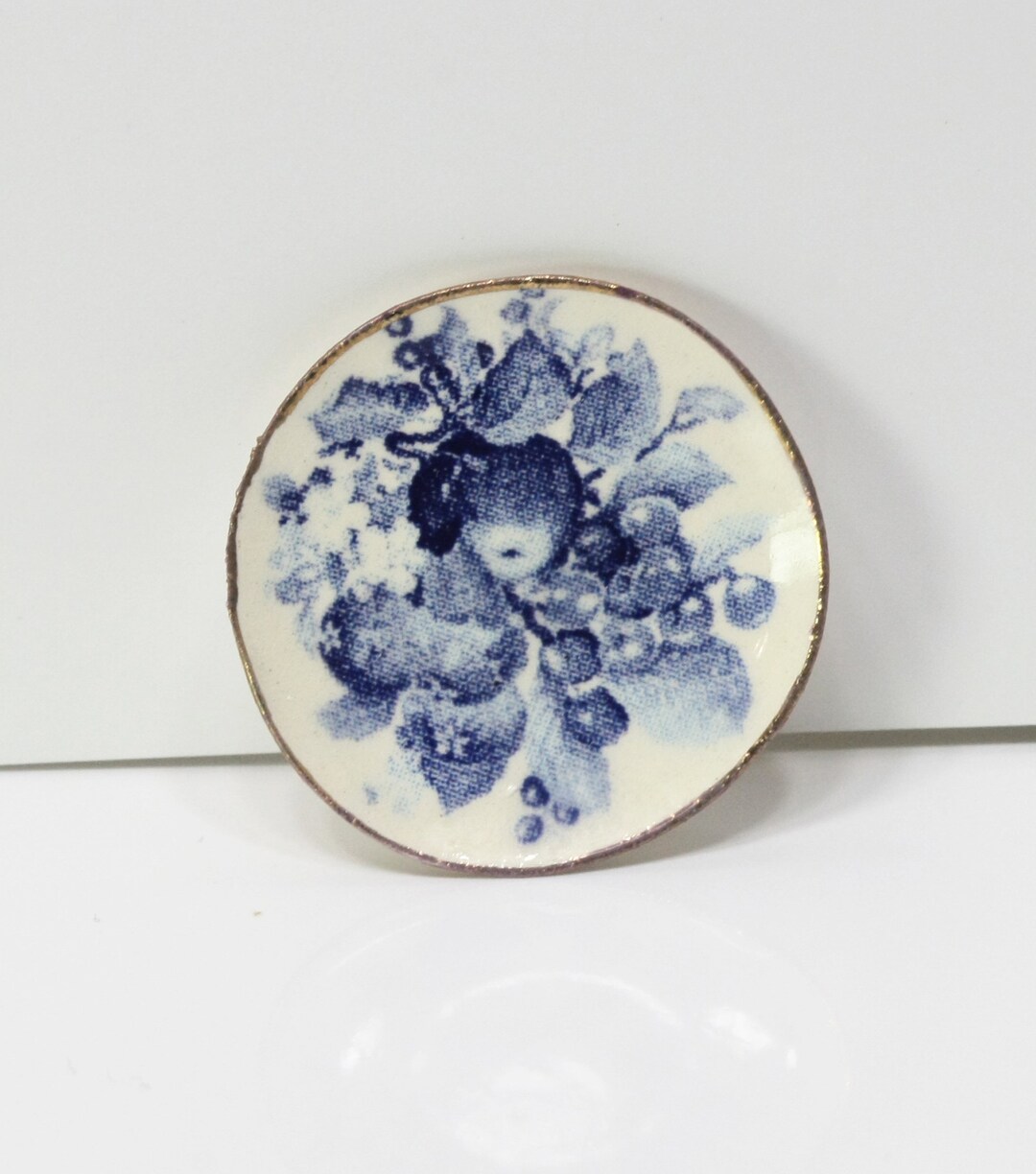 Dollhouse Miniature Artisan Hand Blue Fruit Plate A by Barb - Etsy