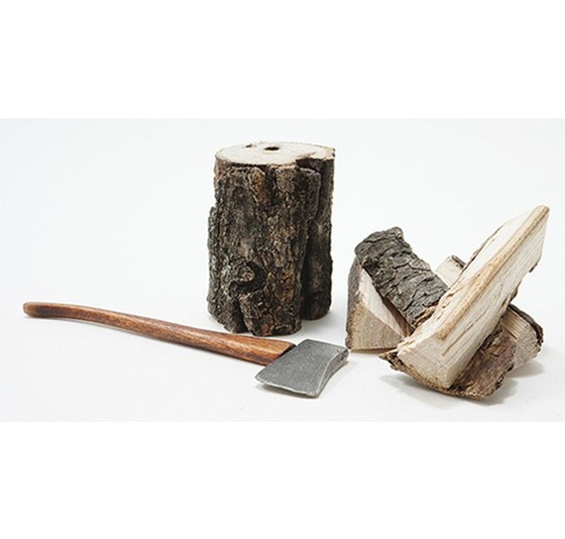 Dollhouse Miniature 1:12 Scale Outdoor Wood Cutter Set by Sir - Etsy