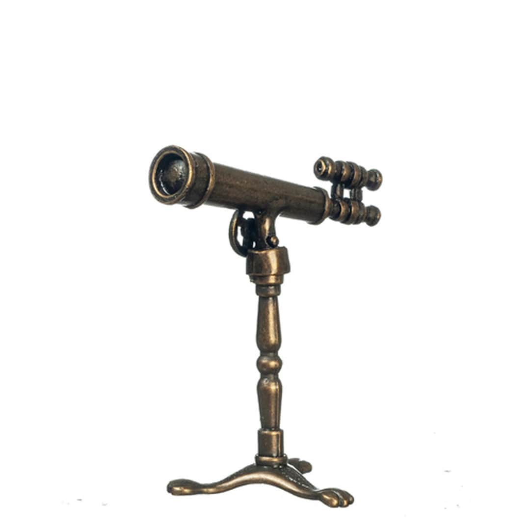 Dollhouse Miniature Antique Look Telescope on Stand by Town Square ...