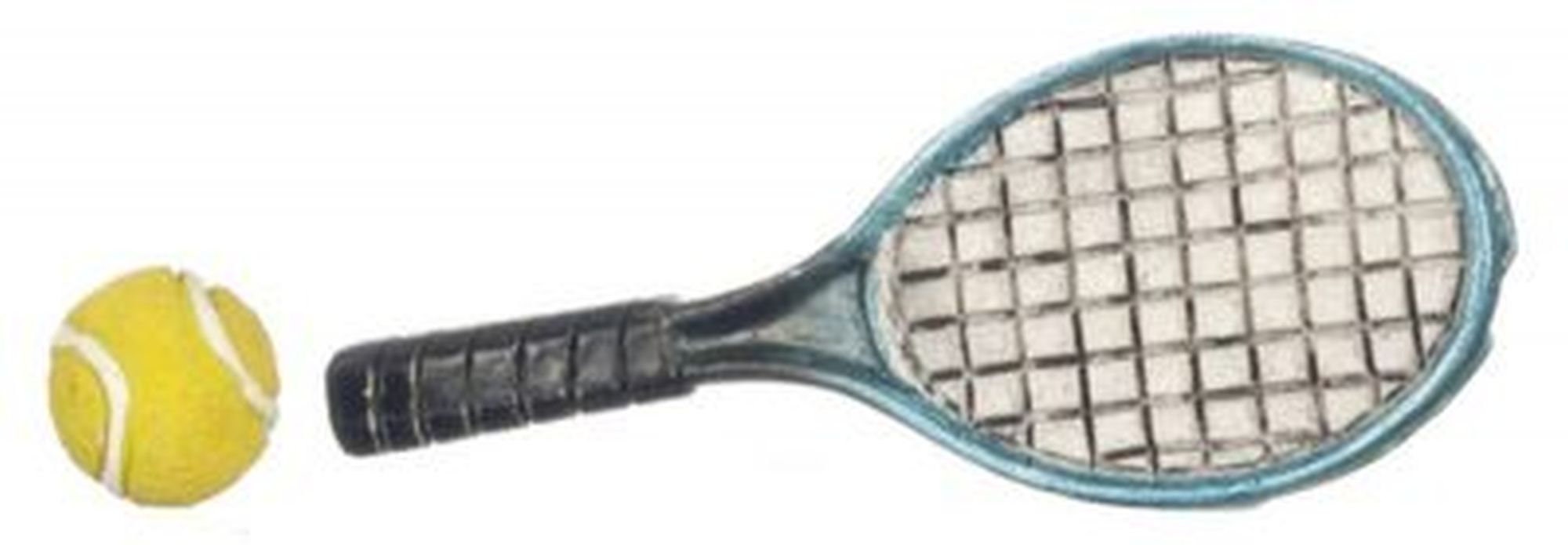 Dollhouse Miniature Tennis Racket & Ball by Miniatures World - Etsy