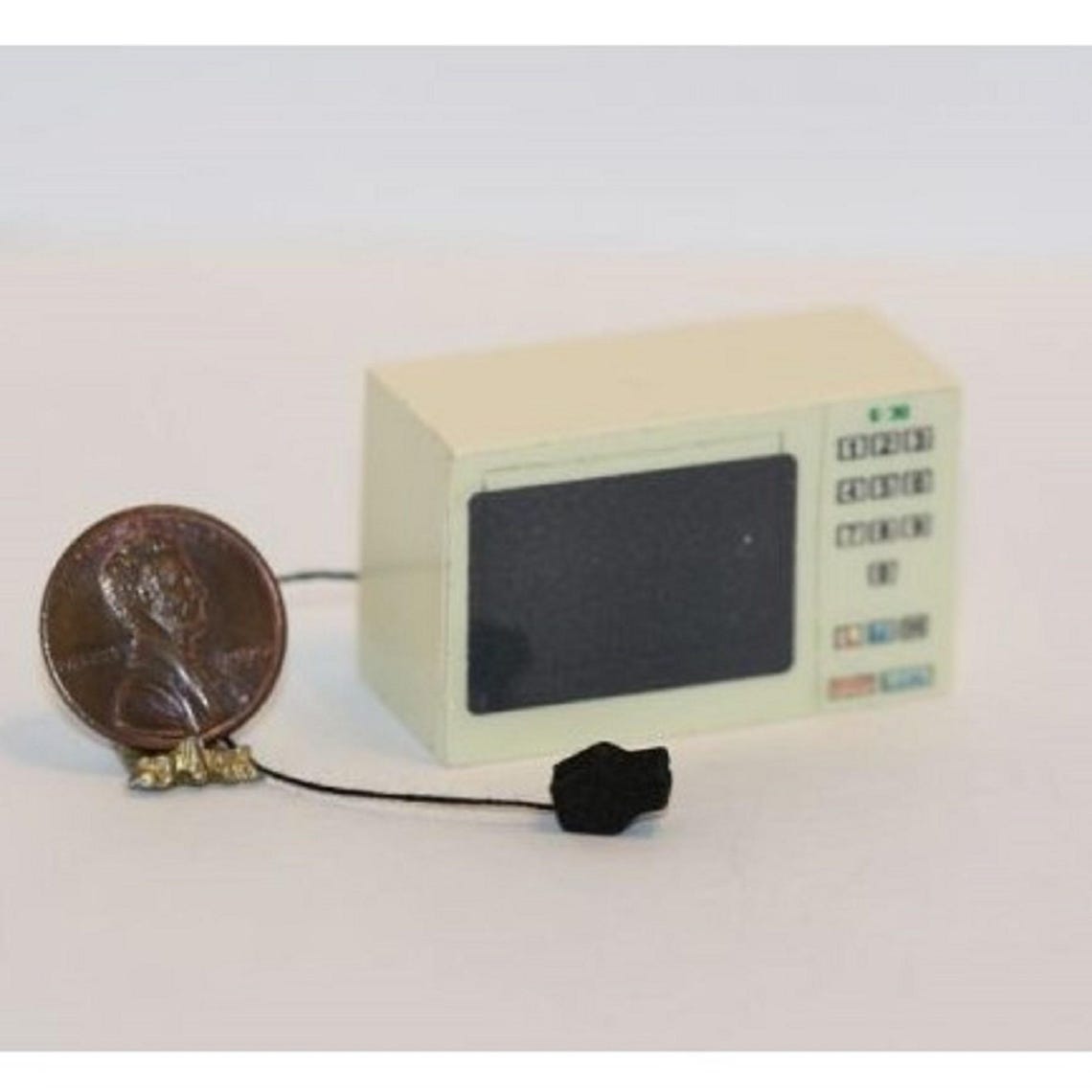 Dollhouse Miniature White Microwave Oven With Cord - Etsy