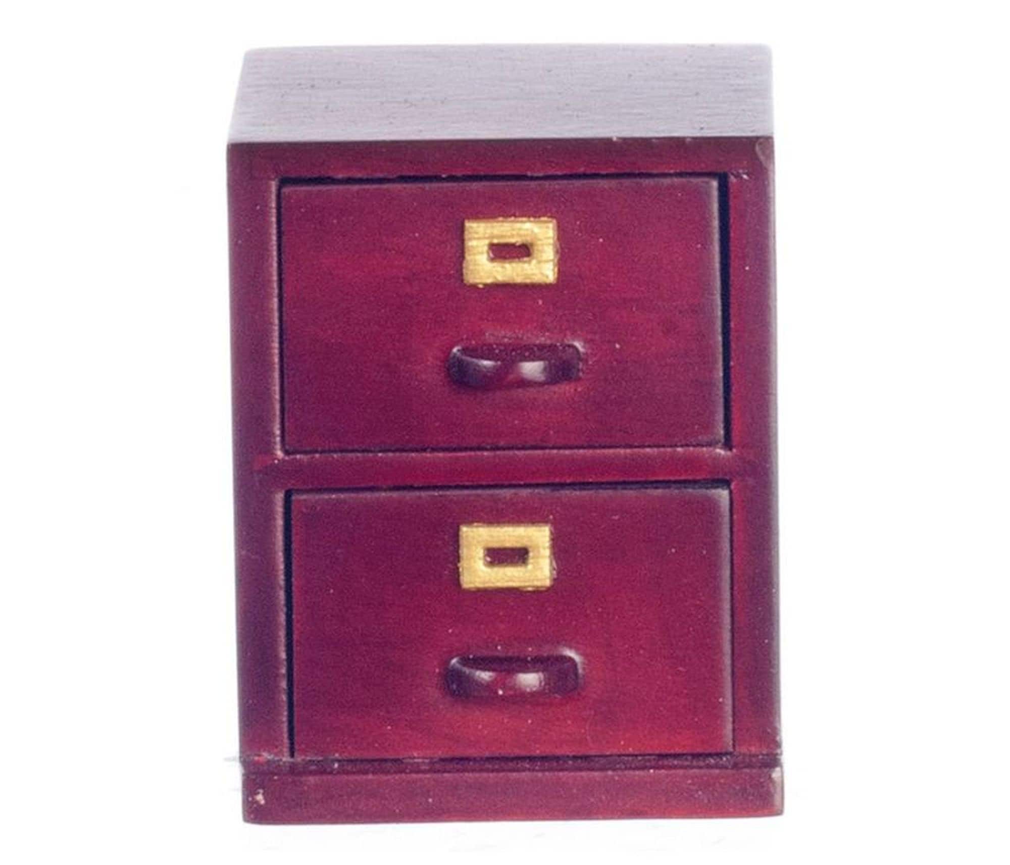 Dollhouse Miniature Office Filing Cabinet by Town Square Miniatures - Etsy