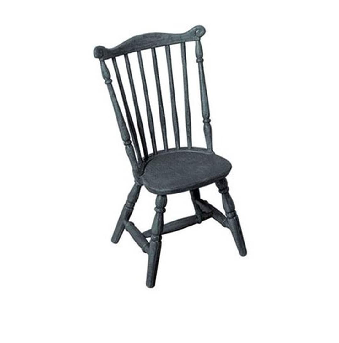 Dollhouse Miniature Duxbury Chair Mini-kit Black Chrysnbon Miniature ...