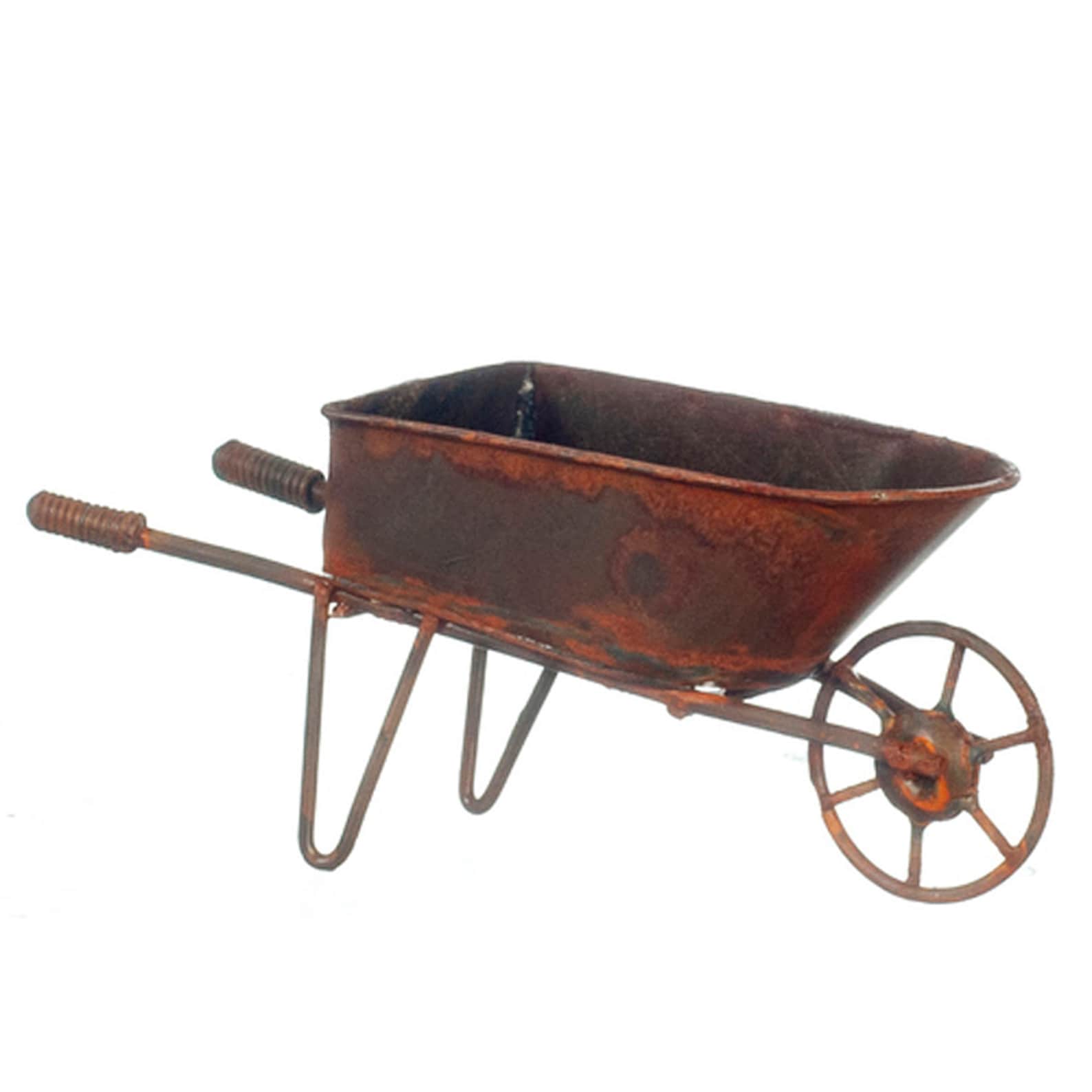 Dollhouse Miniature Rusted Wheelbarrow by Town Square Miniatures - Etsy