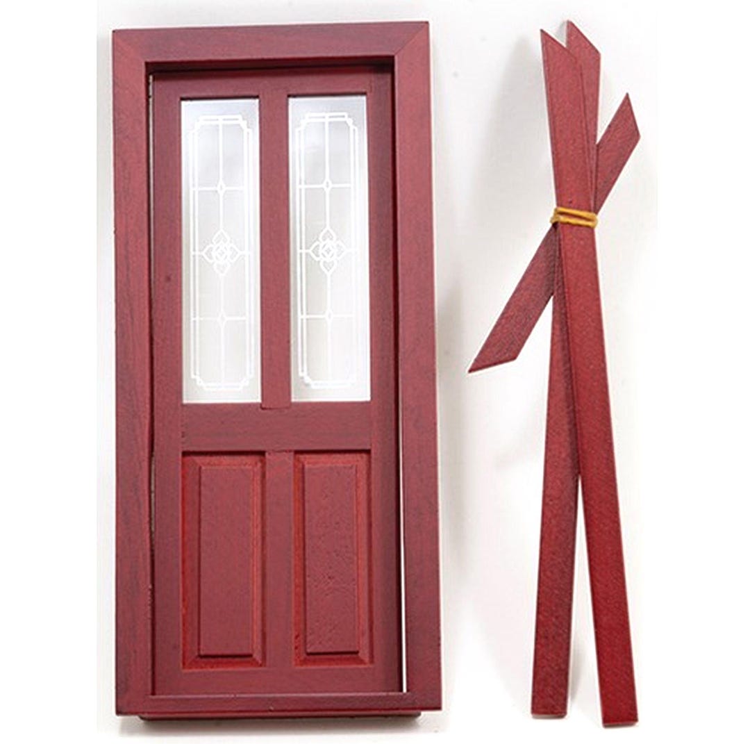 Dollhouse Miniature Mahogany Transom Door by Handley House - Etsy