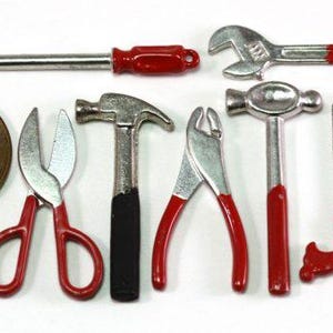 Dollhouse Miniature Set of 8 Shop Tools - Etsy