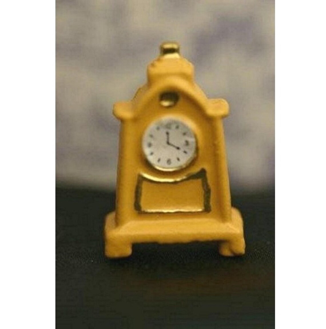 Miniature Yellow Mantle Clock - Etsy