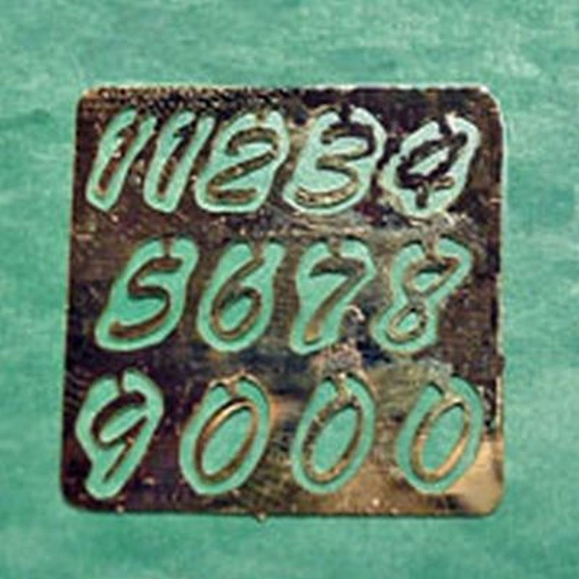 Dollhouse Miniature 1:12 Scale Clare-bell Brass House Numbers - Etsy