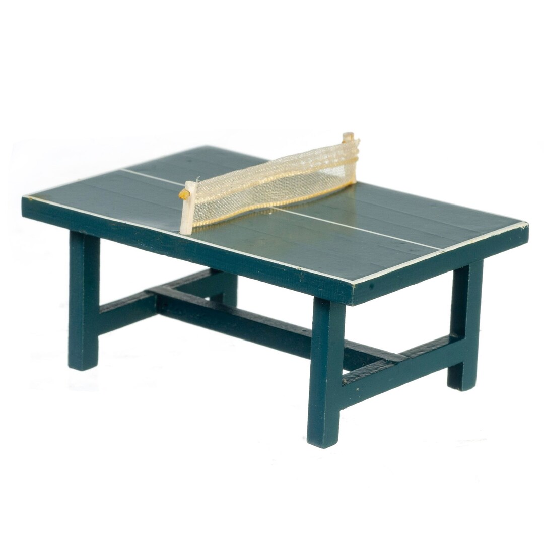 Dollhouse Miniature Ping Pong Table by Miniatures World - Etsy UK