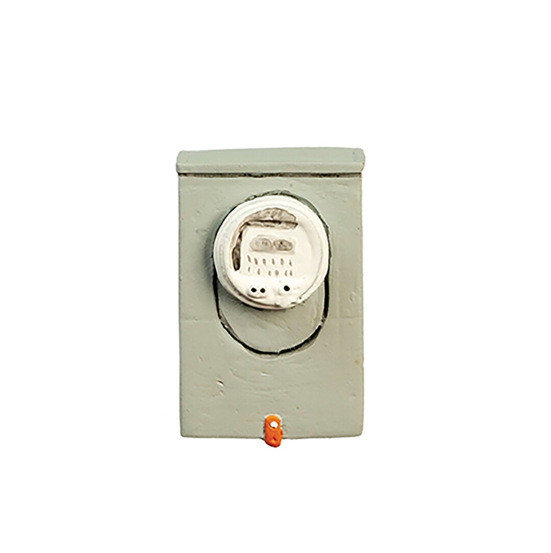 Dollhouse Miniature Electric Meter Box by Town Square Miniatures - Etsy
