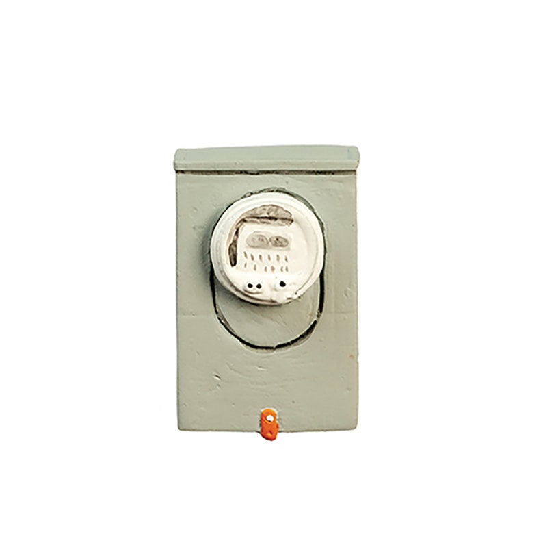 Dollhouse Miniature Electric Meter Box by Town Square Miniatures - Etsy