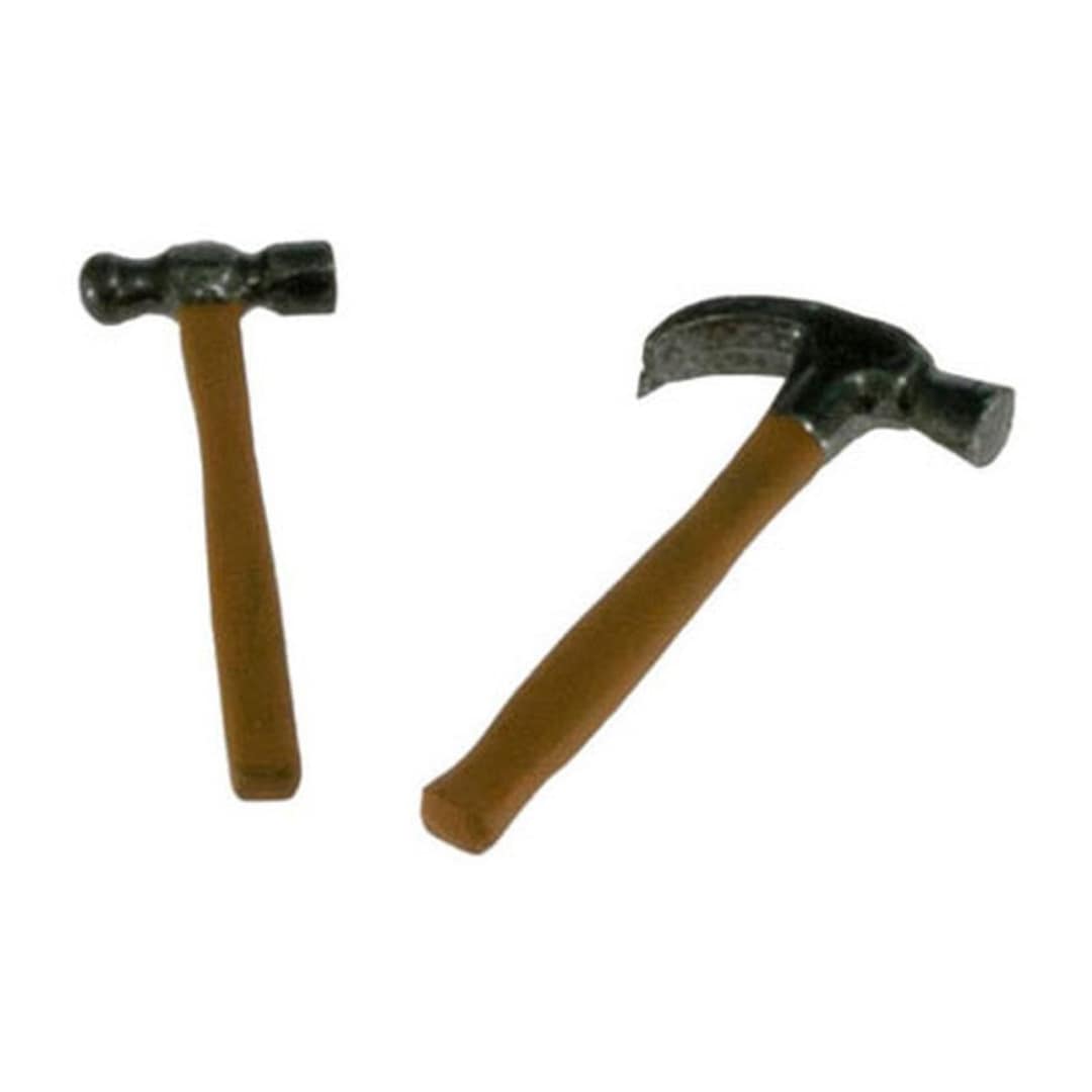 Dollhouse Miniature Set of 2 Hammers by Multi Minis - Etsy