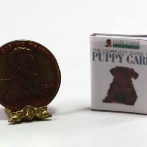 Dollhouse Miniature Puppy Dog Care Book - Etsy