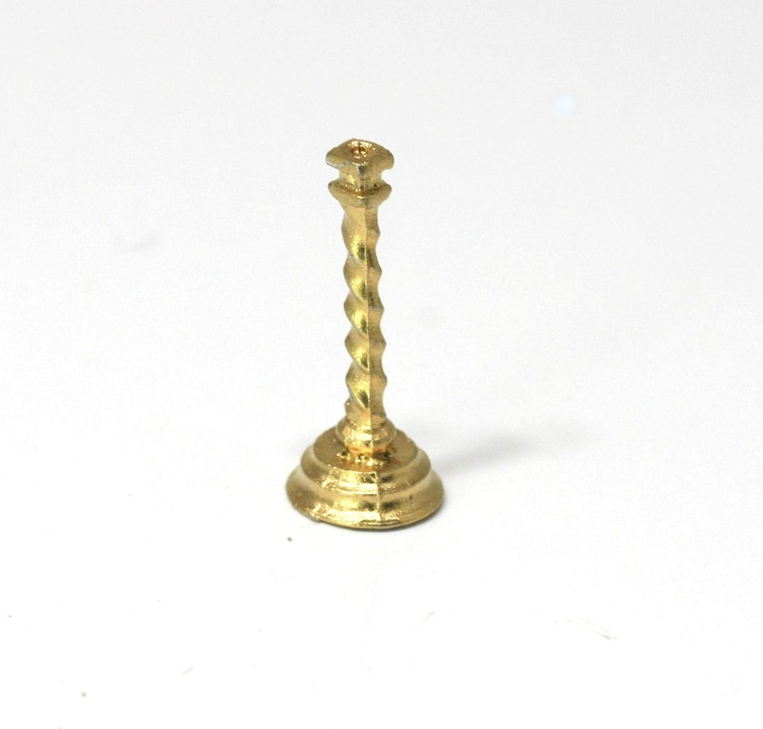 Miniature Gold Candlestick, 1:12 Scale - Etsy