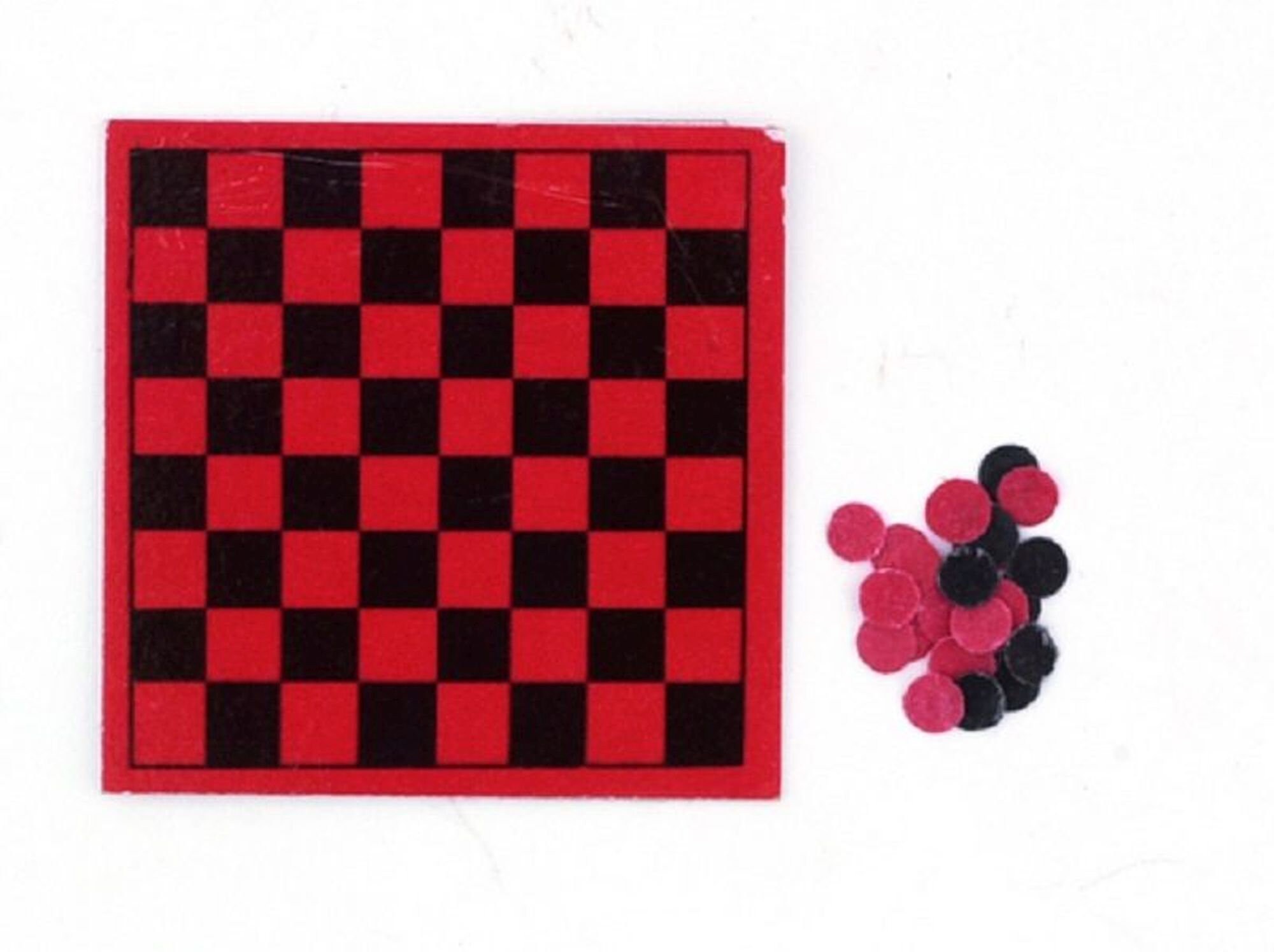 Dollhouse Miniature Checkers Board by International Miniatures - Etsy