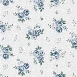 Dollhouse Wallpaper Rose Hill Small Floral Blue 1:24 Scale - Etsy