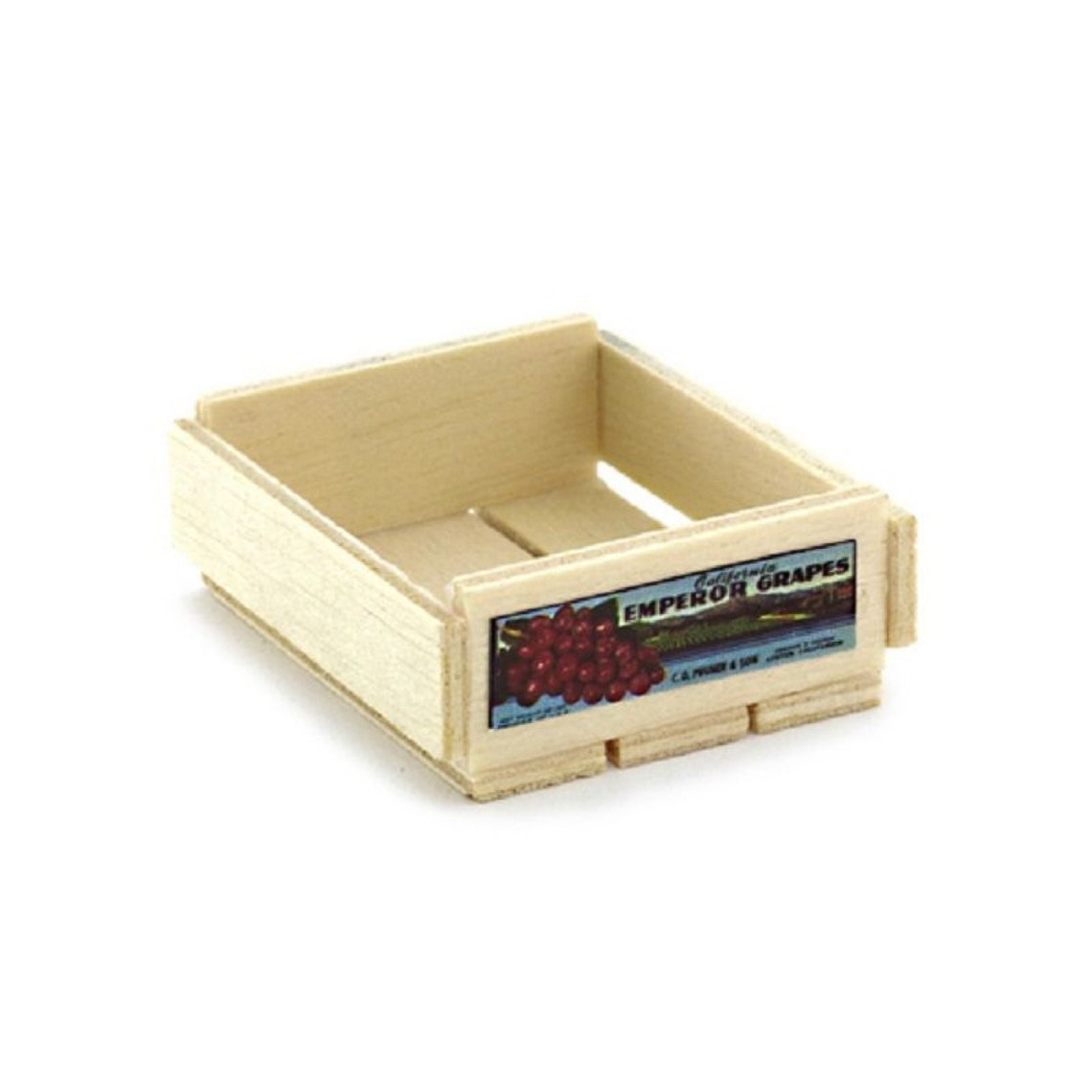 Dollhouse Miniature Small Wooden Crate by Farrow Industries - Etsy
