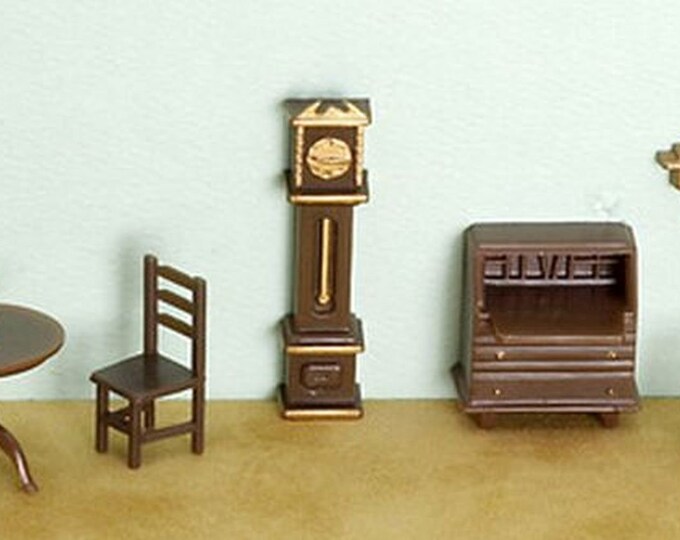 Dollhouse Miniature 1/4 Inch Scale Living Room Set by Mini Dollhouse ...