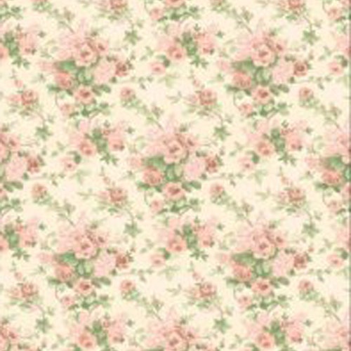Dollhouse Wallpaper Pink Floral Rose Garden - Etsy