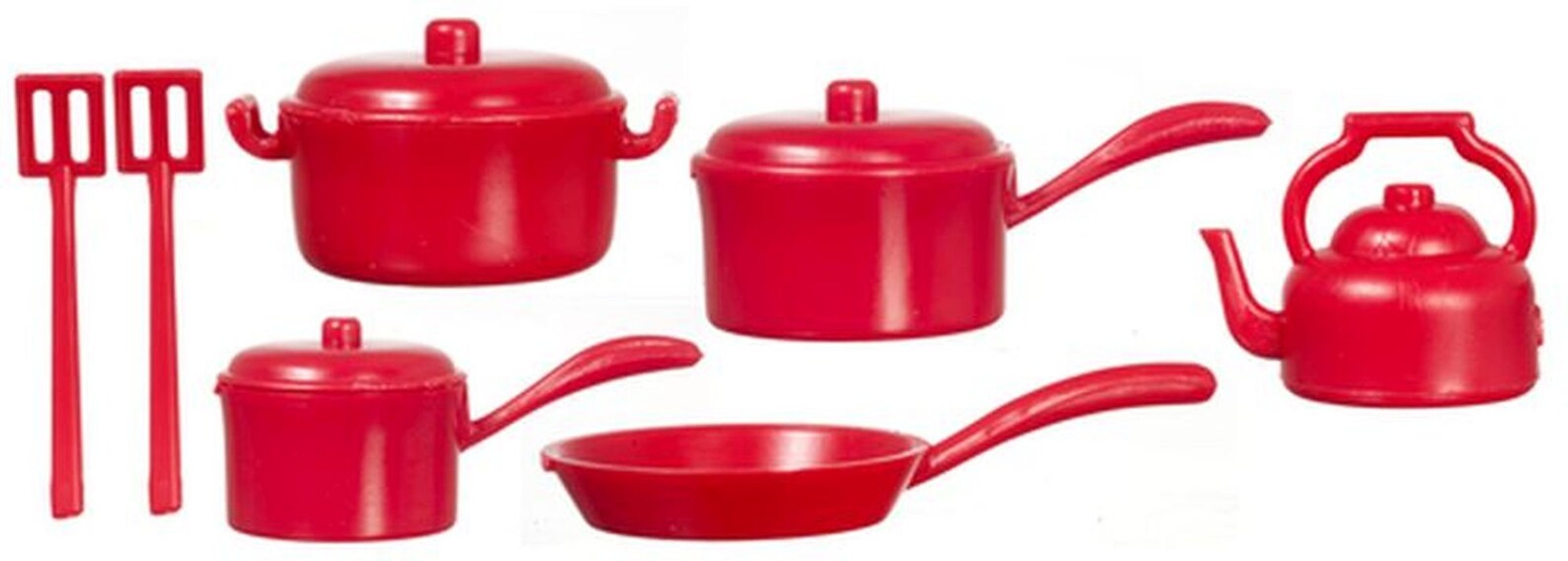 Miniature 7 Piece Red Cookware Set - Etsy