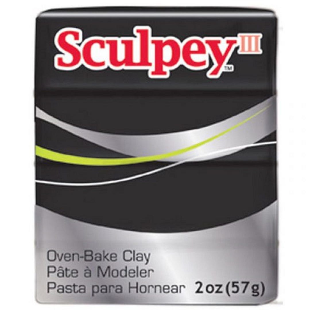 Oven Bake Modeling Polymer Clay in Black by Sculpey III (2 Oz) - Etsy