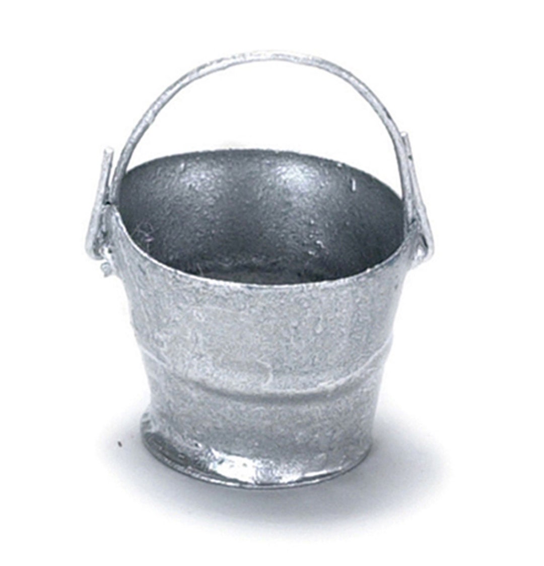 Dollhouse Miniature Small Silver Bucket by Handley House - Etsy
