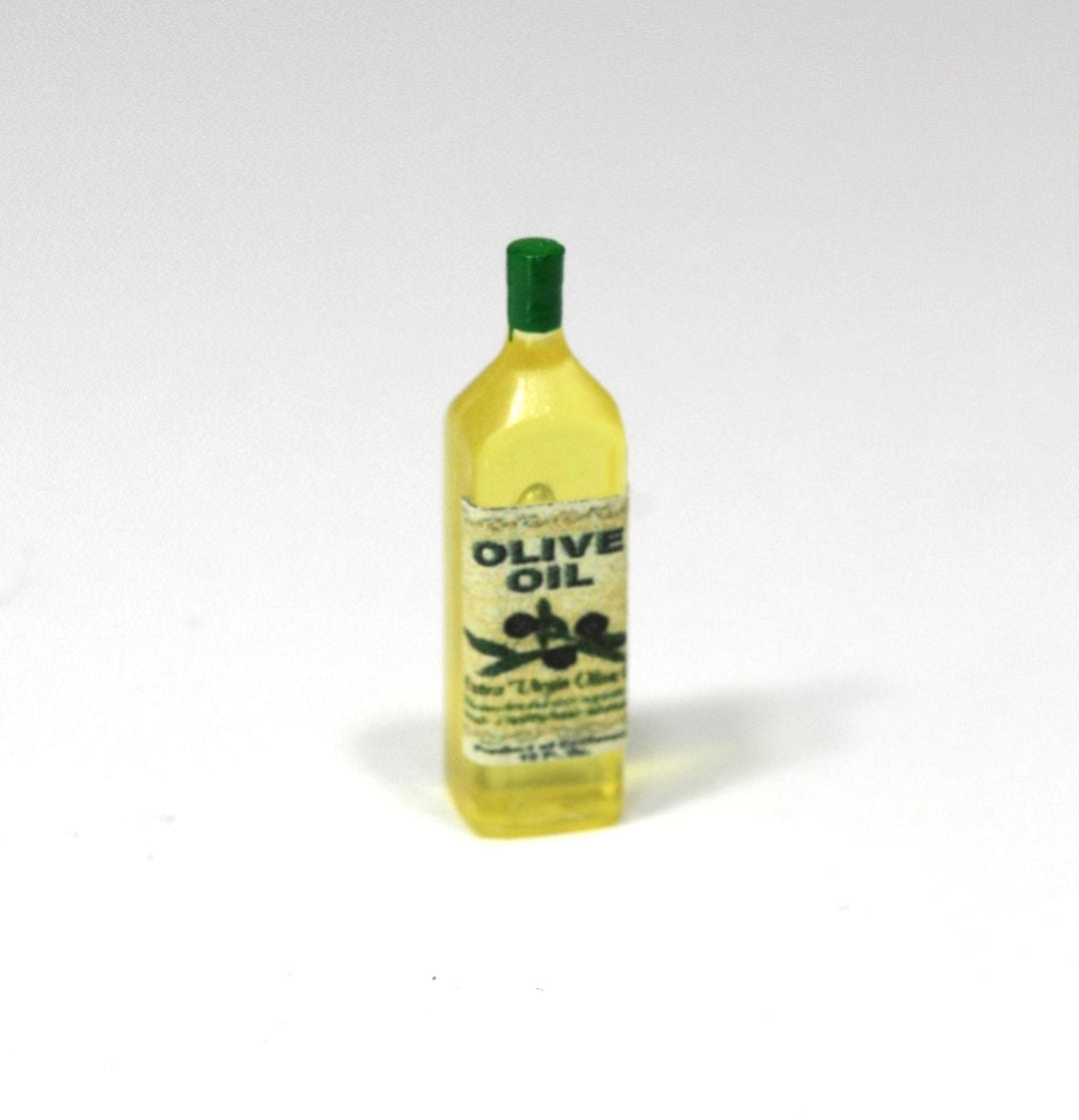 Dollhouse Miniature Bottle of Olive Oil by Hudson River Miniatures - Etsy