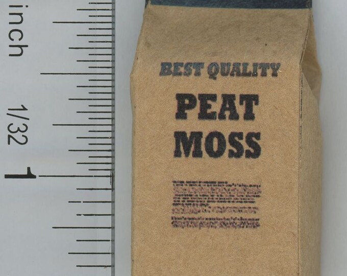 Dollhouse Miniature Bag of Peat Moss by Hudson River Miniatures - Etsy