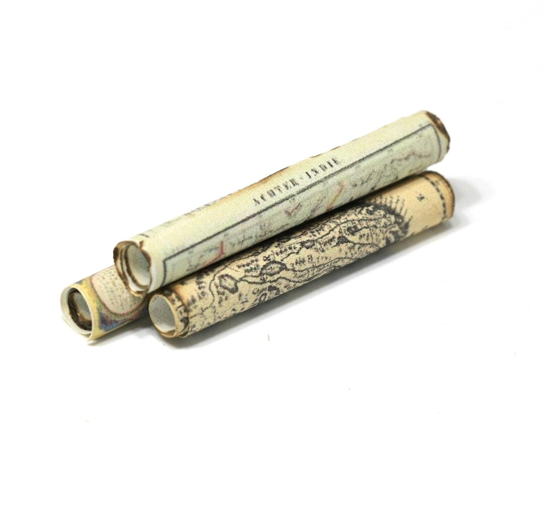 Dollhouse Miniature Bundle of Ancient Maps or Scrolls - Etsy