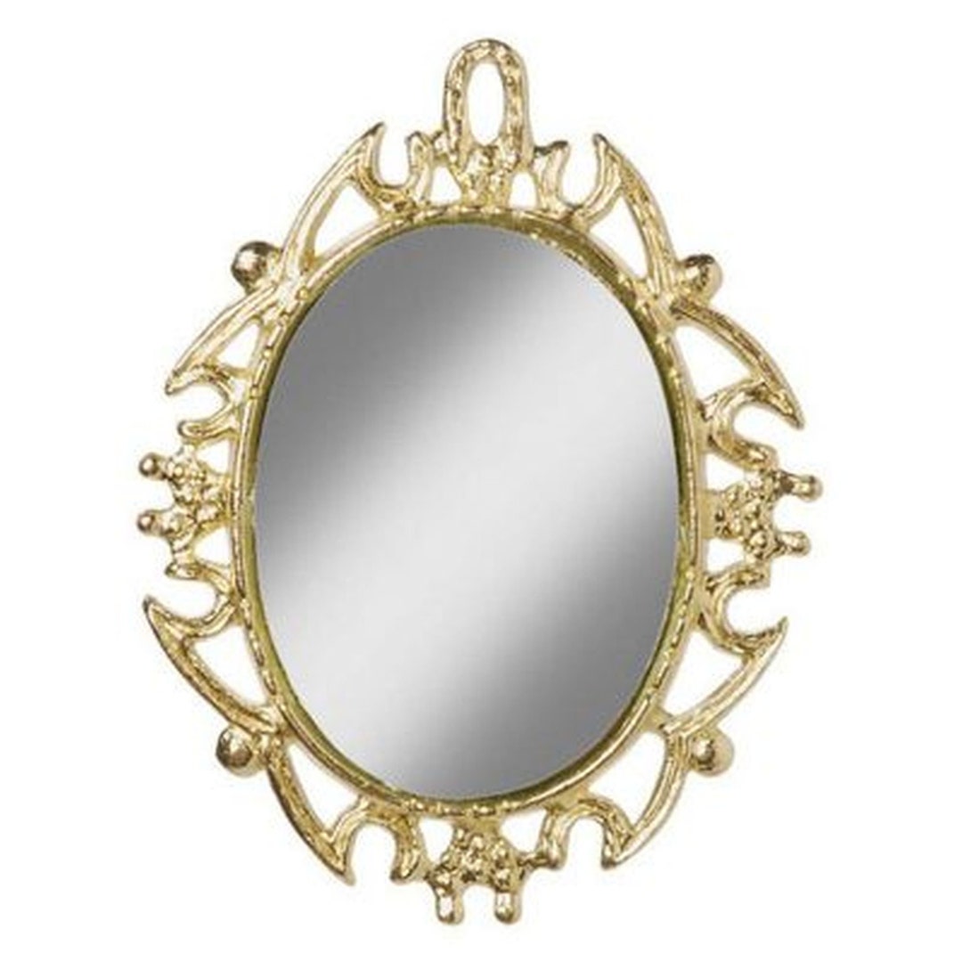 Dollhouse Miniature Elegant Oval Gold Metal Mirror - Etsy