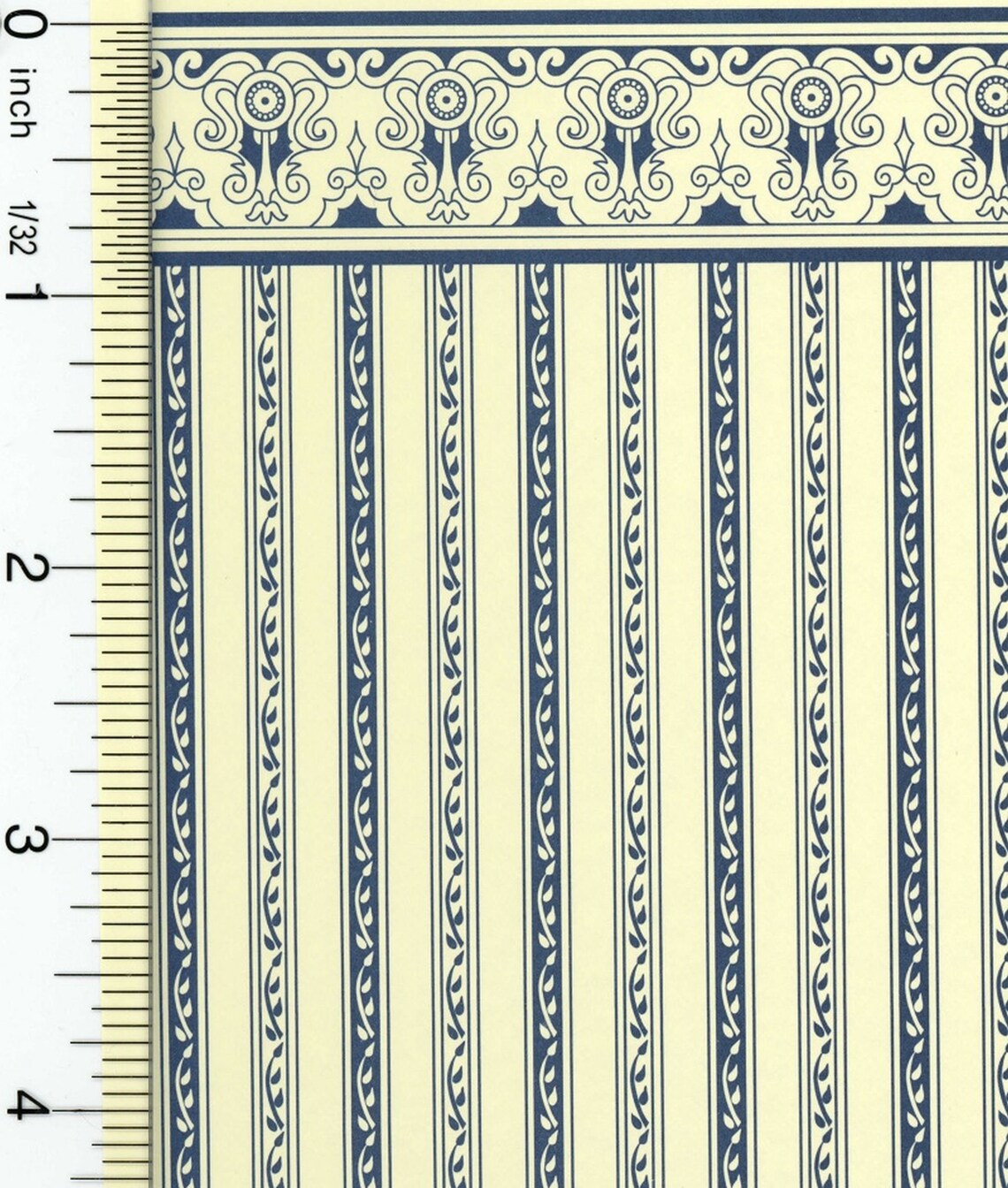 Dollhouse Wallpaper Regency Style Blue Stripe - Etsy