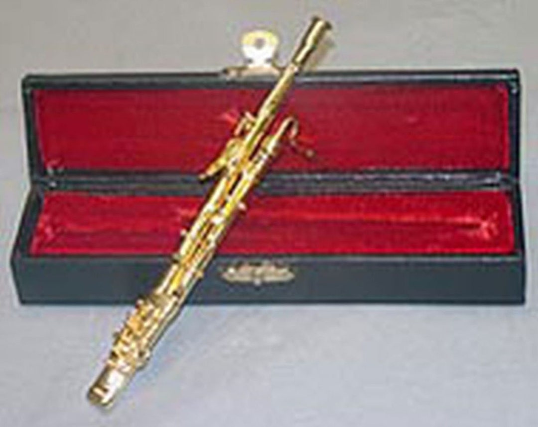 Dollhouse Miniature Musical Instrument - Bassoon With Case by Vemars ...