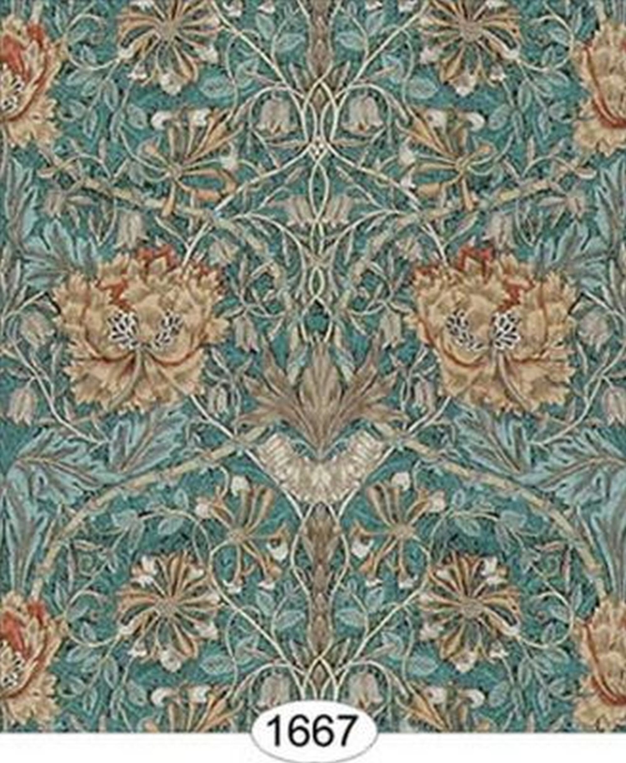 Dollhouse Wallpaper Hamilton Blue Teal - Etsy