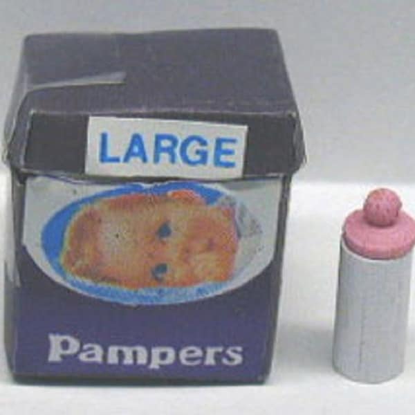 Dollhouse Diaper Box - Etsy
