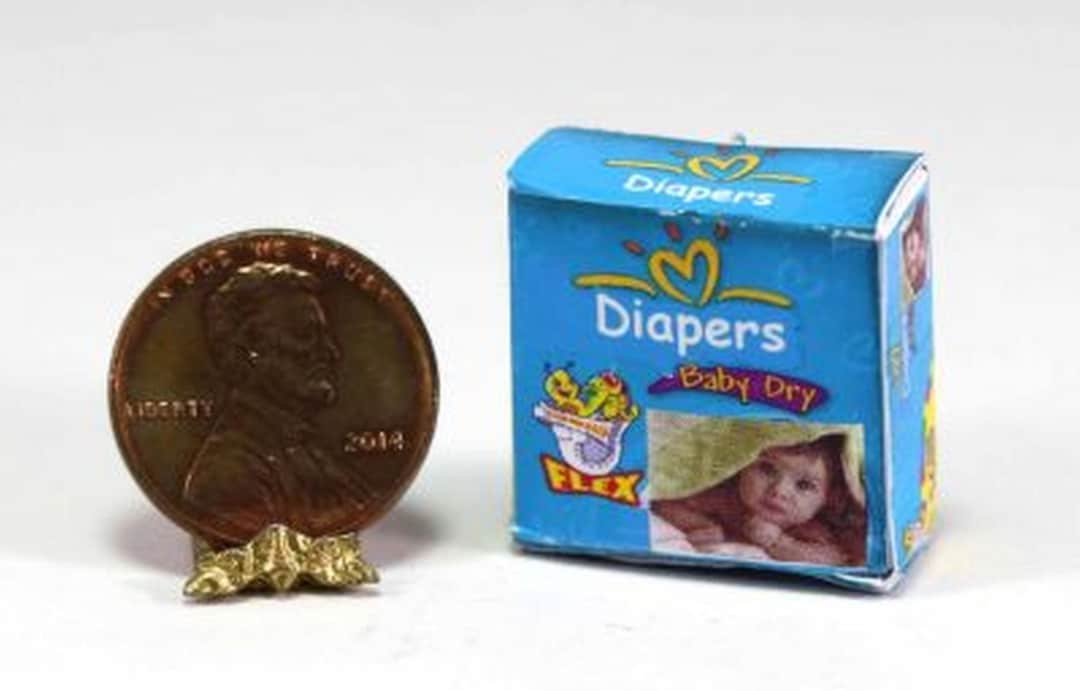 Dollhouse Miniature Popular Infant Diapers by Cindi's Mini's - Etsy