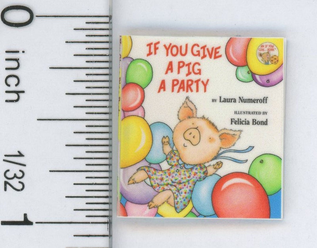 Dollhouse Miniature if You Give a Pig a Party Book by Cindi's Minis - Etsy