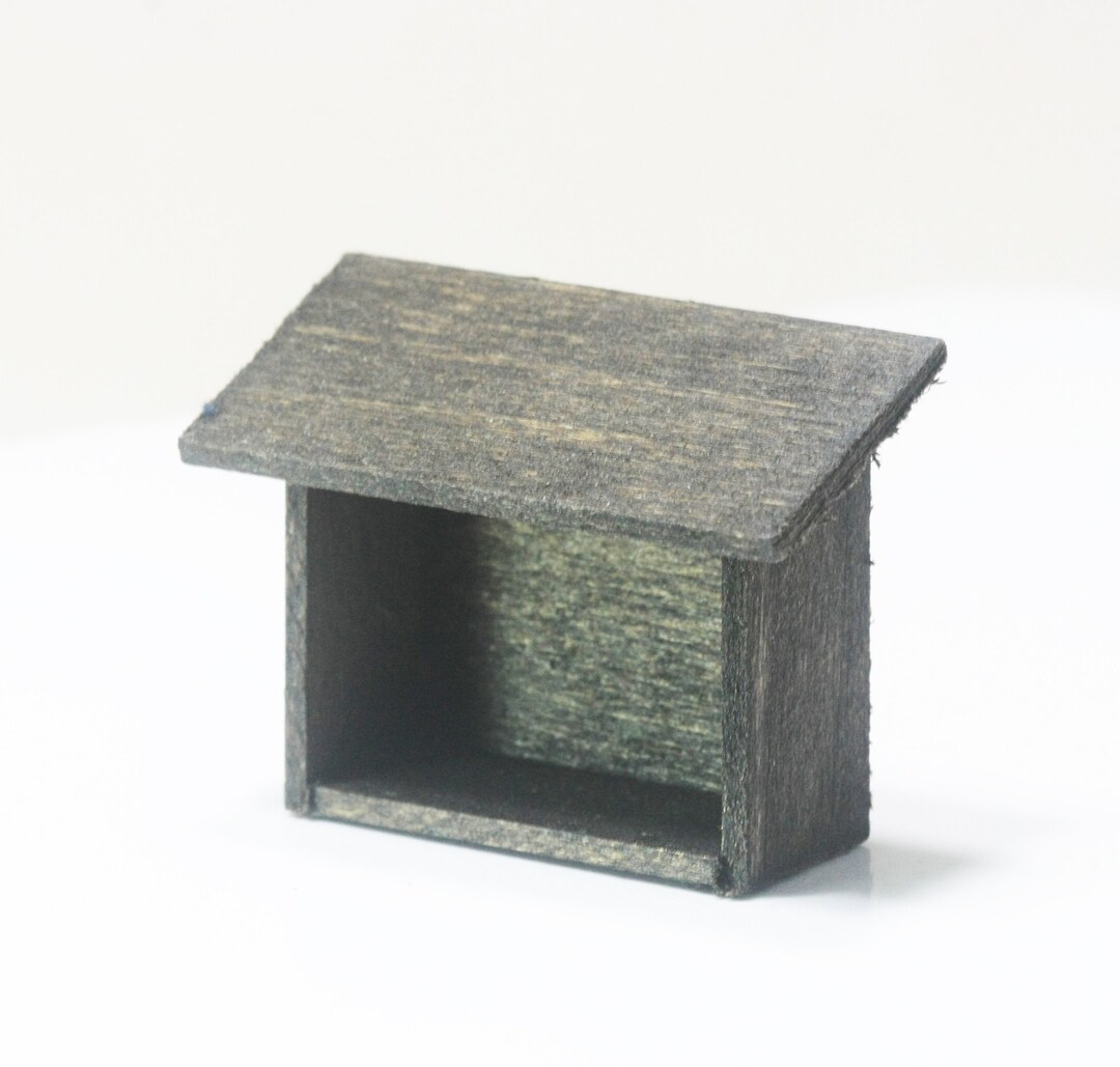 Dollhouse Miniature Artisan Hand Made Christmas Nativity Manger in Wood ...